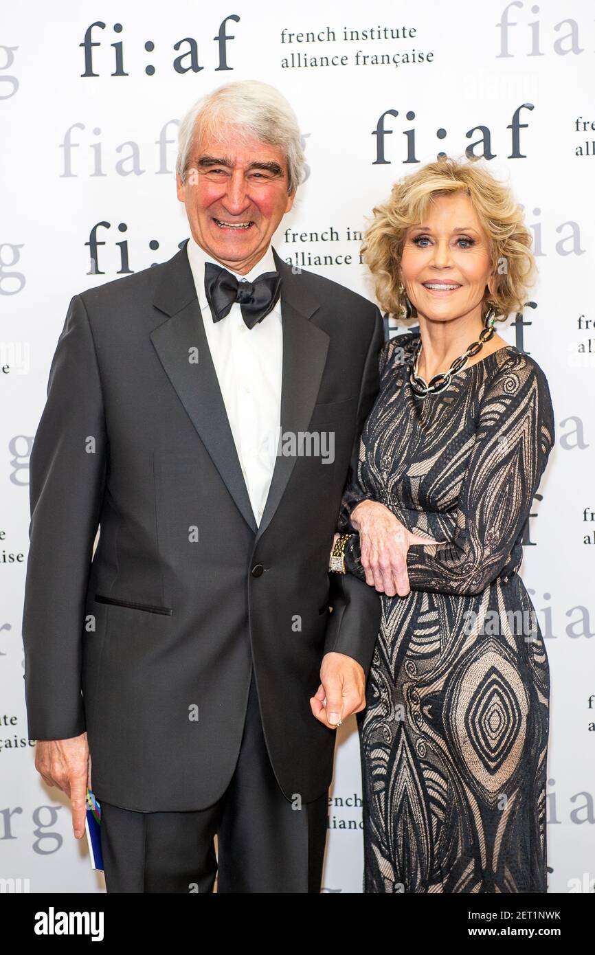 Jane Fonda and Sam Waterston are seen during arrivals at the 2018 FIAF ...