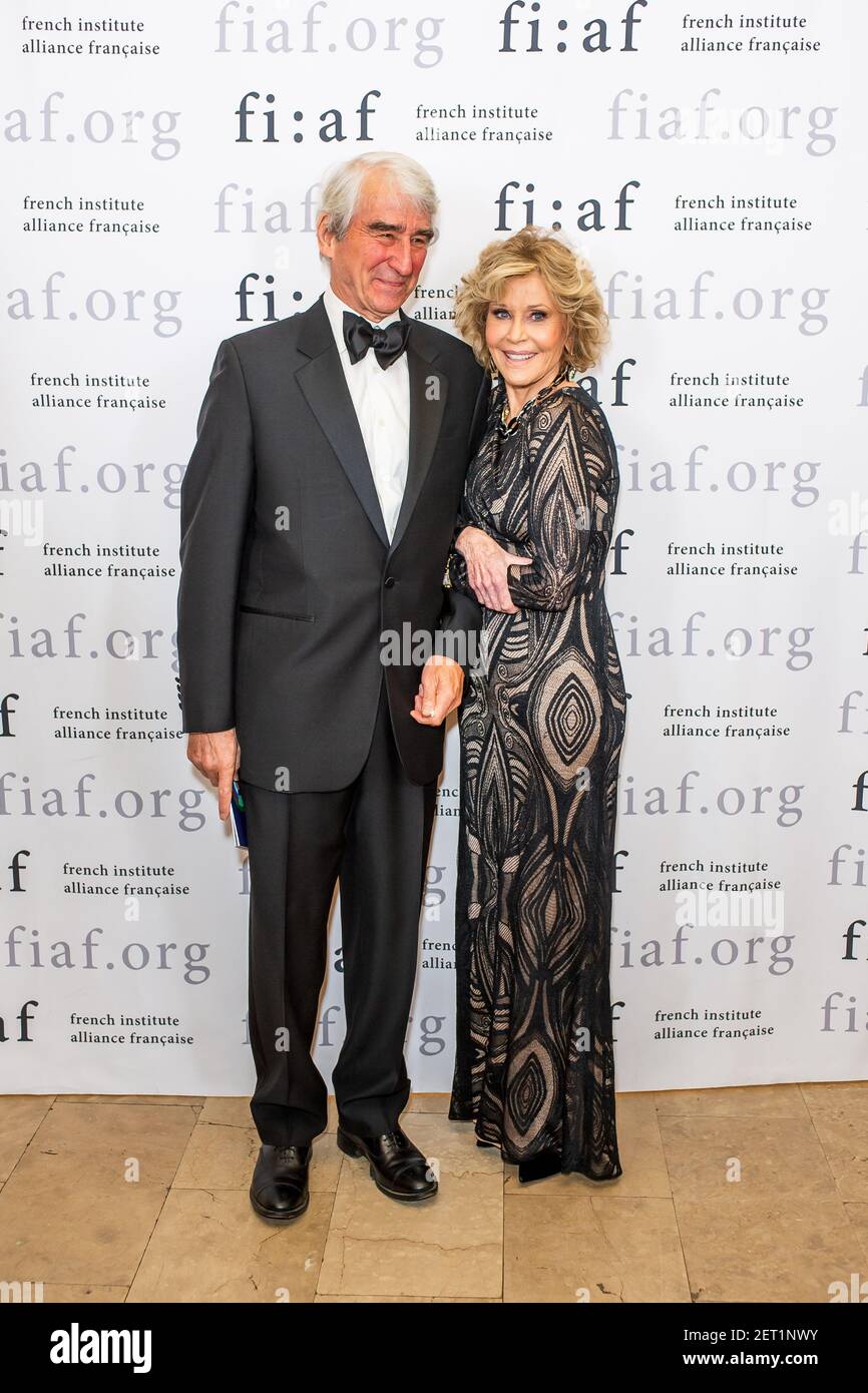 Jane Fonda and Sam Waterston are seen during arrivals at the 2018 FIAF ...
