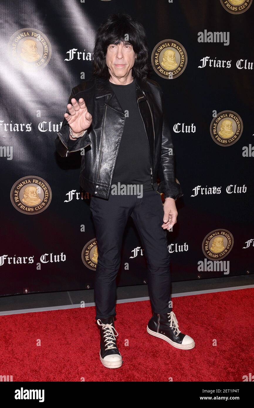 Marky Ramone arrives for Actor Billy Crystal honored by the Friar's ...