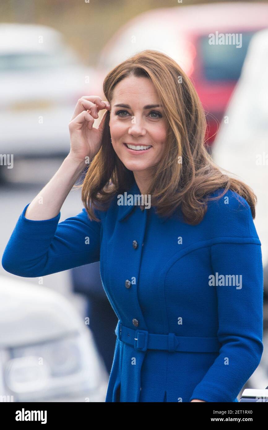 Prince William and Catherine Duchess of Cambridge (Kate Middleton) at the official opening of ...