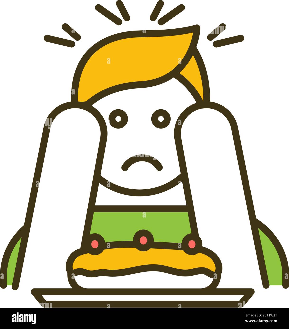 Eating disorder dieting food Stock Vector Images - Alamy