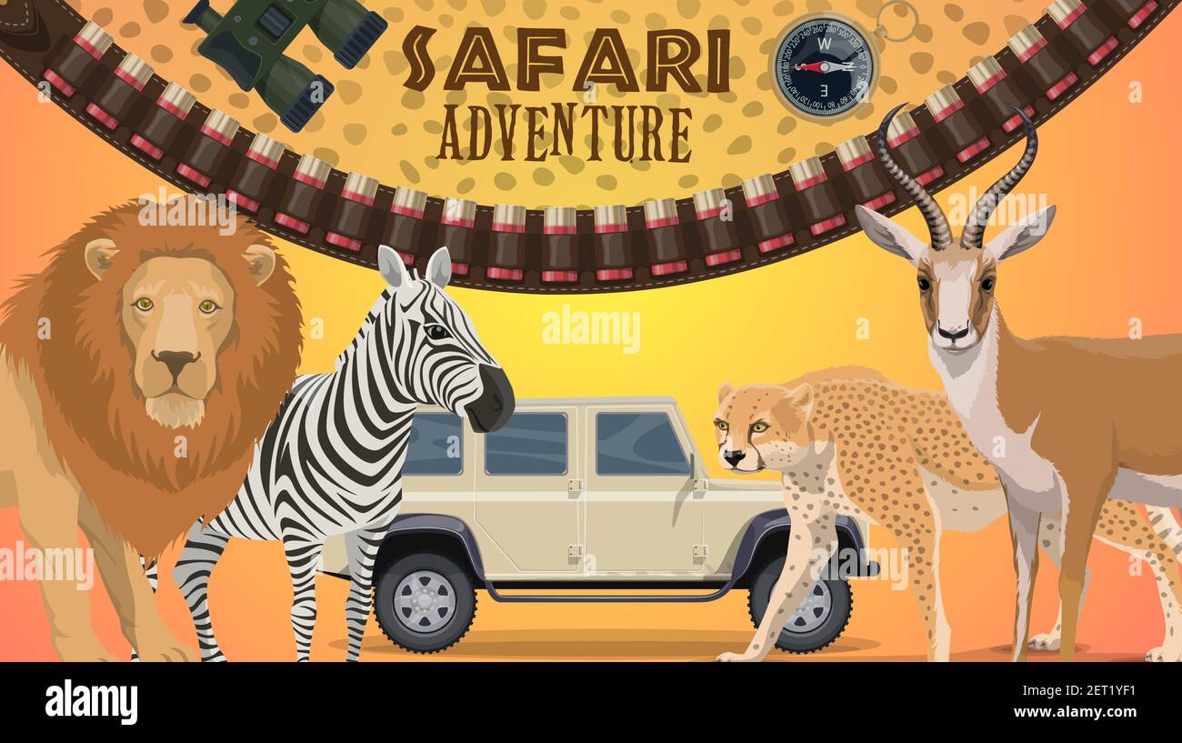 Savanna predators Stock Vector Images - Alamy