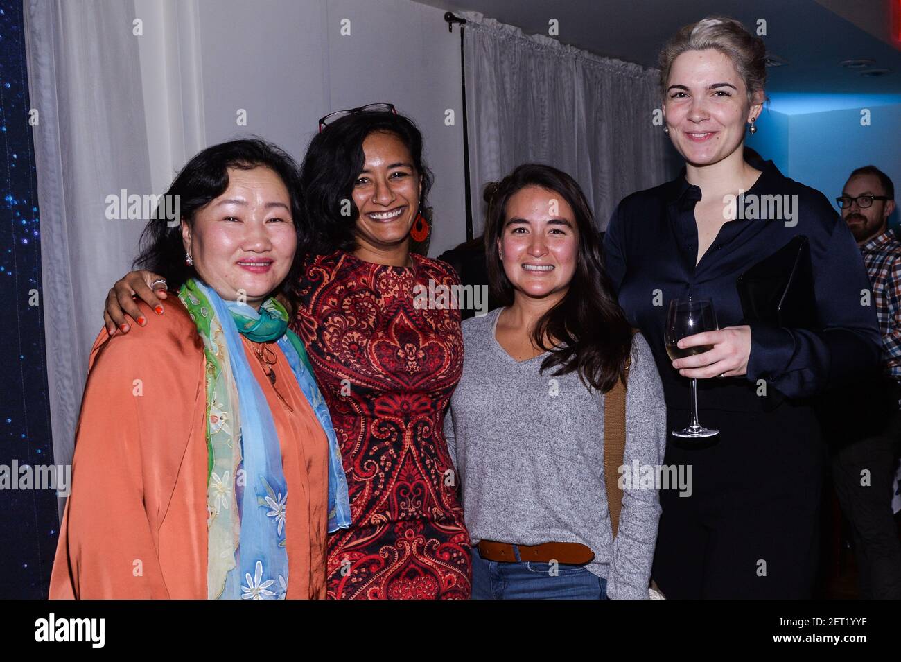 NEW YORK - NOVEMBER 14: Bolor Minjin, Anusha Shankar, Carolina Chong Montenegro and Madeline ...