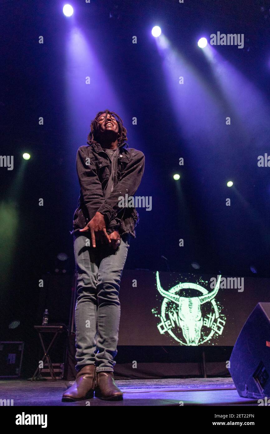 Rapper Dem Atlas (Joshua Evans Turner) during the Mi Vida Local Tour at ...