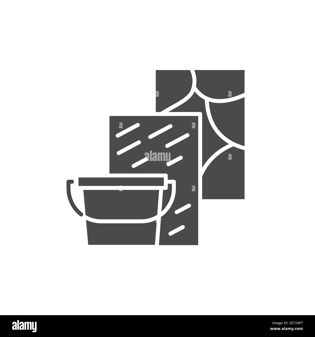 Decorative coating color line icon. Pictogram for web page, mobile app ...