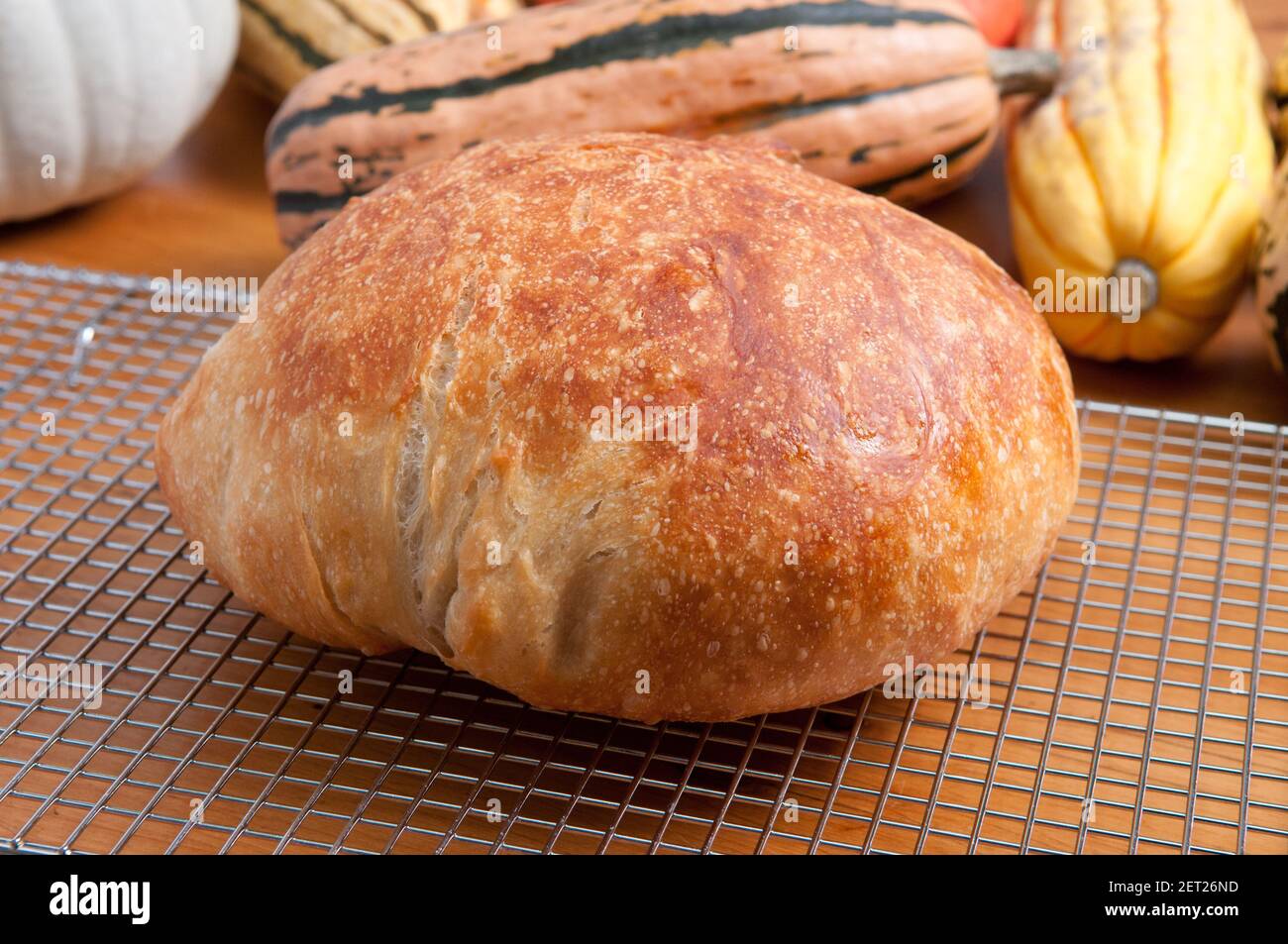 hand made white bread artisanal style slow rise Stock Photo - Alamy