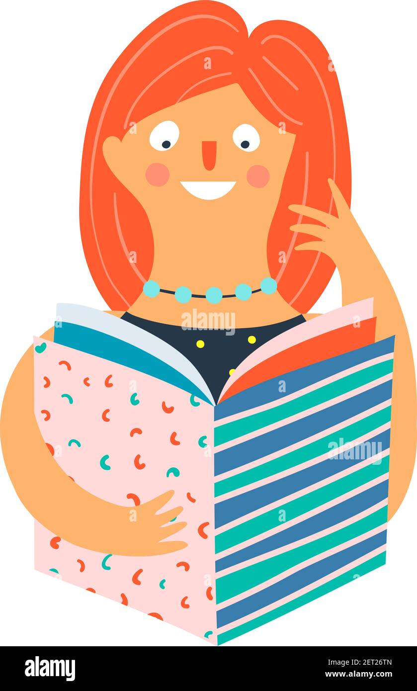 Woman library study Stock Vector Images - Alamy