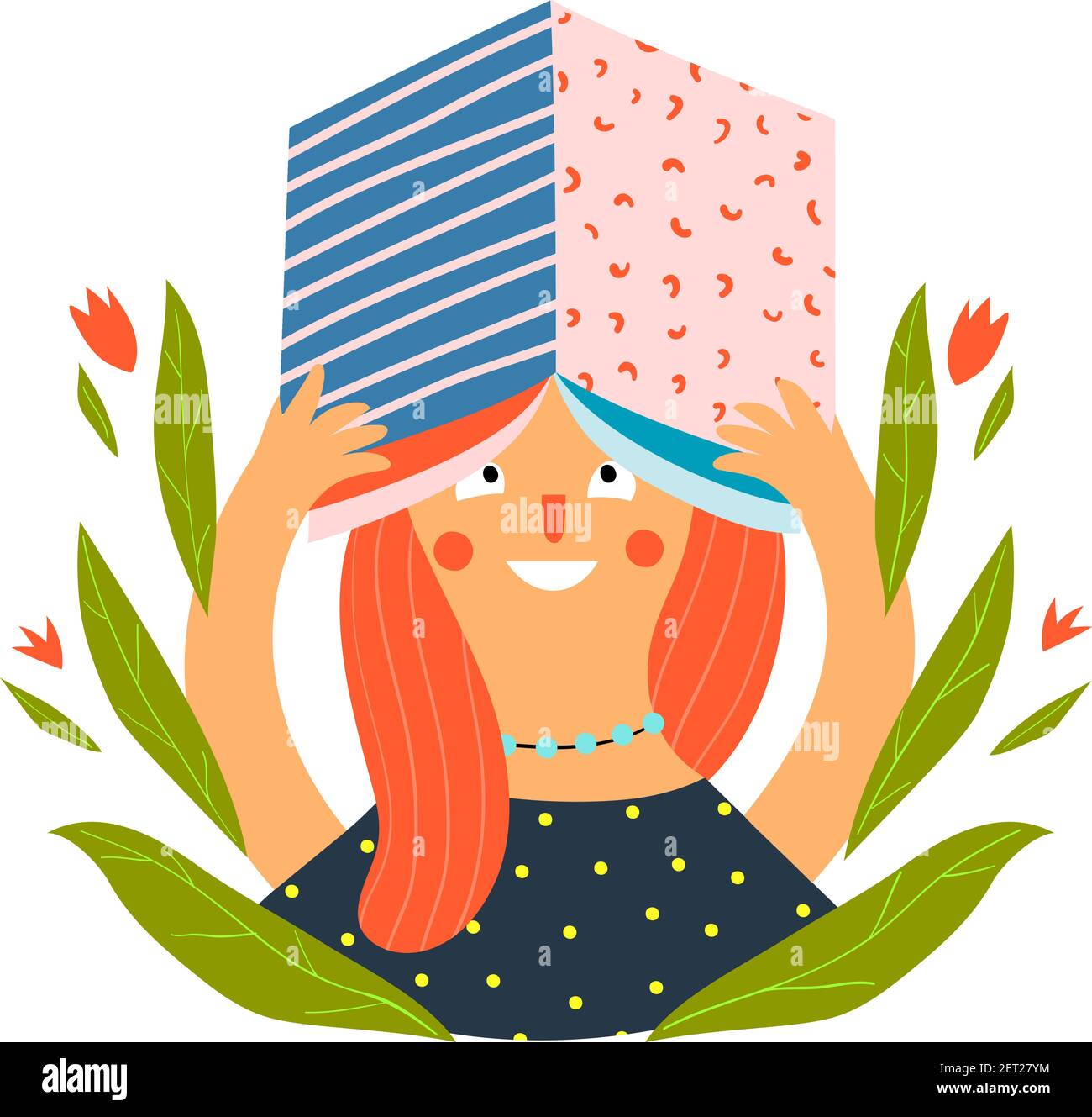 Girl read Stock Vector Images - Alamy