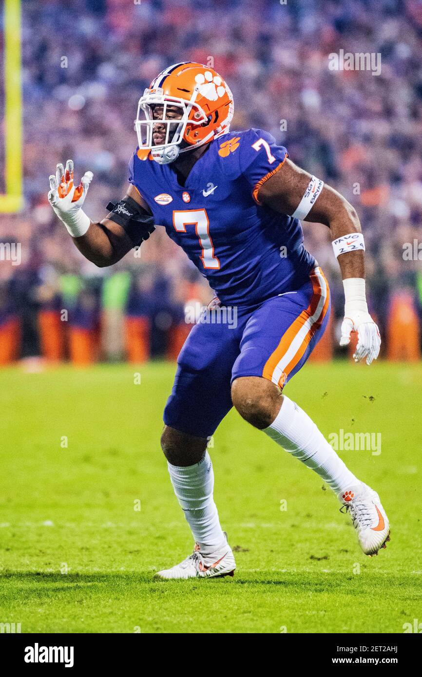 Clemson Tigers defensive end Austin Bryant (7) during the NCAA college ...