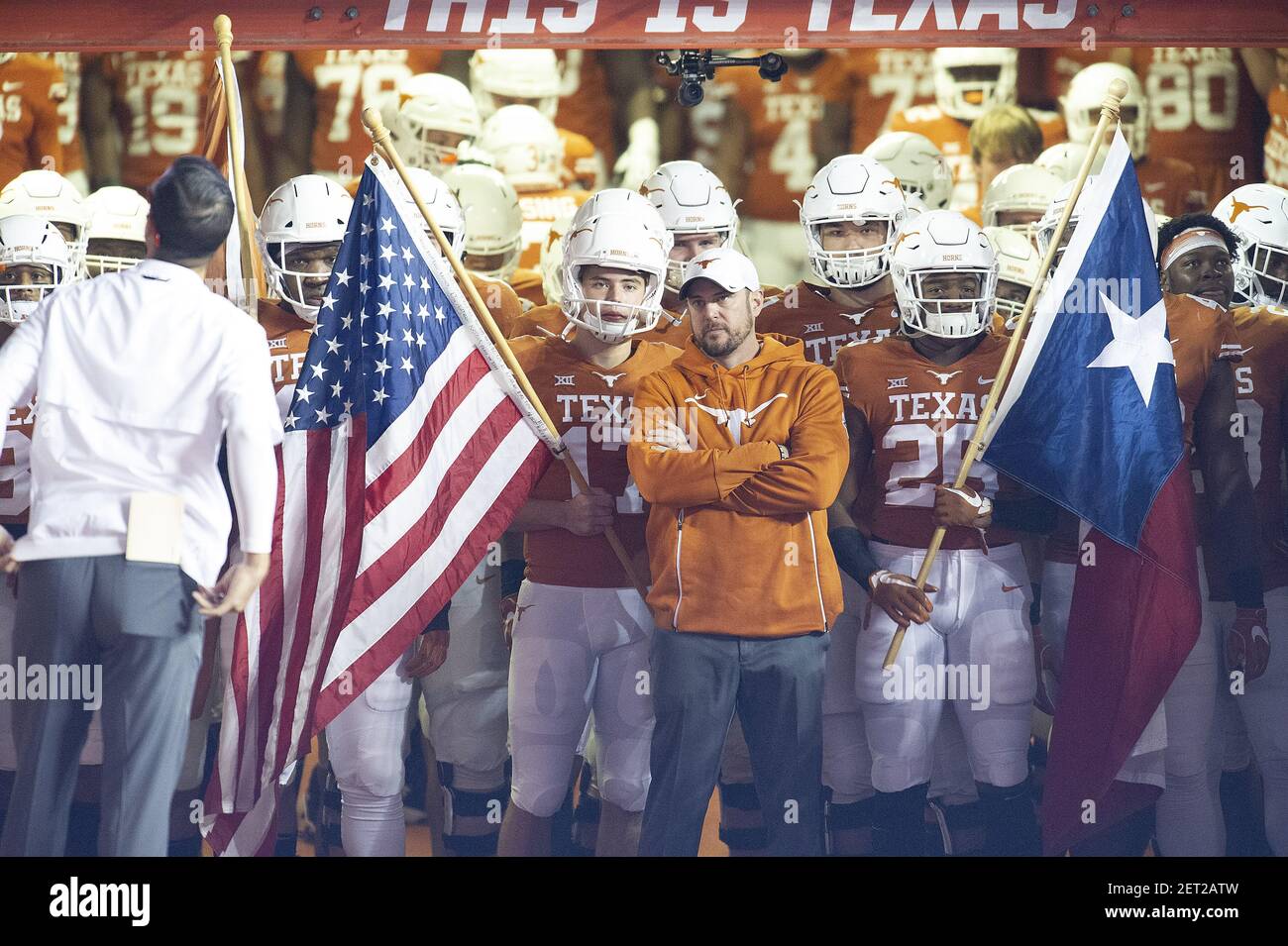 November 17, 2018: Texas Longhorns Head Coach Tom Herman in action ...