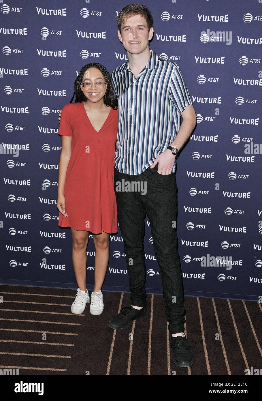 (L-R) Hunter Harris and Bo Burnham at the 2018 Vulture Festival Los ...