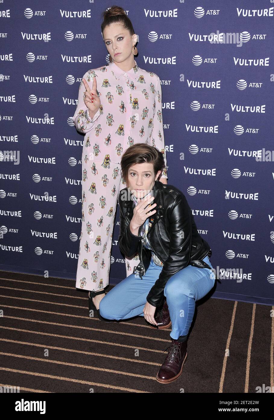 (L-R) Rachel Bloom and Cameron Esposito at the 2018 Vulture Festival ...