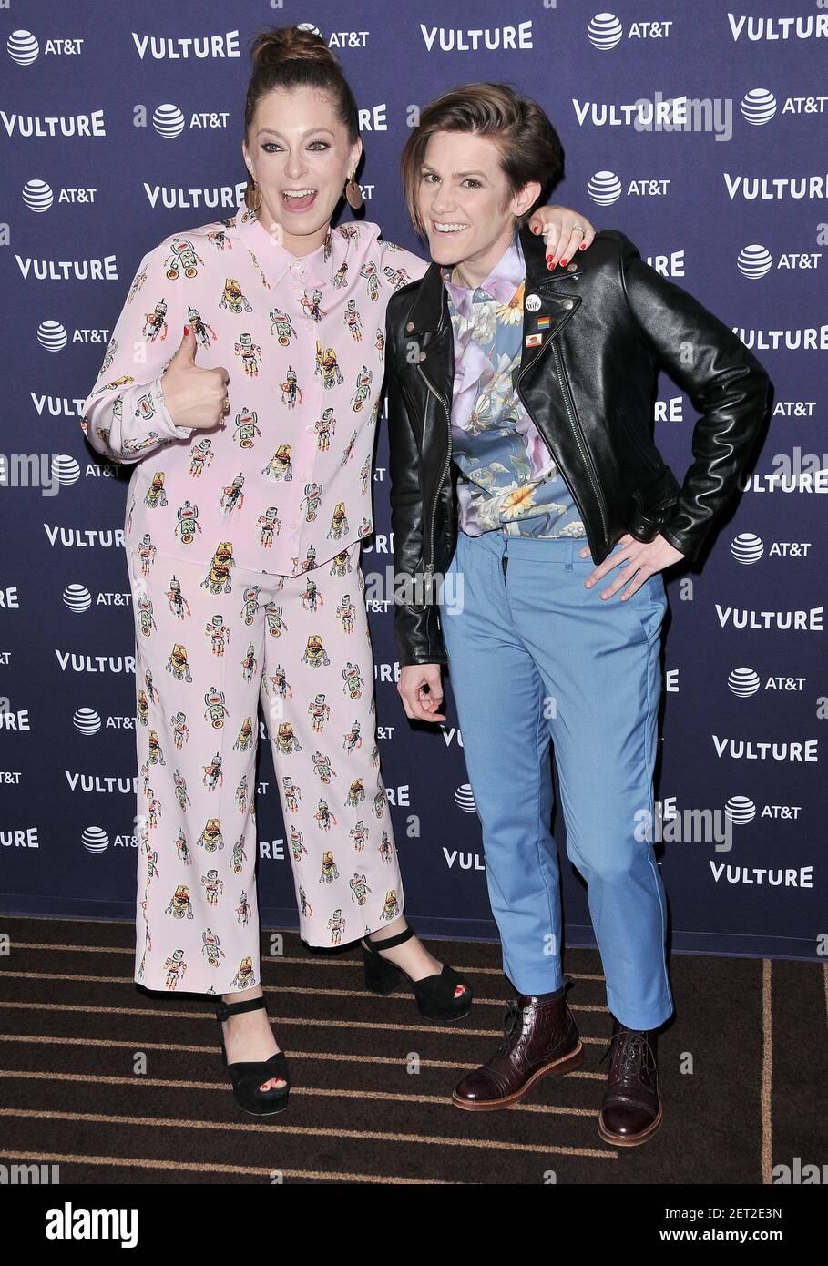 (L-R) Rachel Bloom and Cameron Esposito at the 2018 Vulture Festival ...