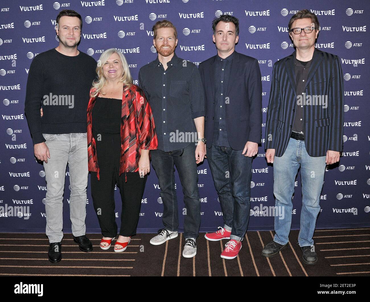 (L-R) Taran Kiliam, Paula Pell, Alex Buono, Rhys Thomas and James ...