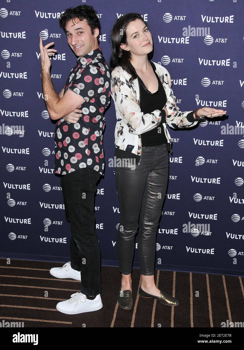 (L-R) Zach Reino and Jessica McKenna at the 2018 Vulture Festival Los ...