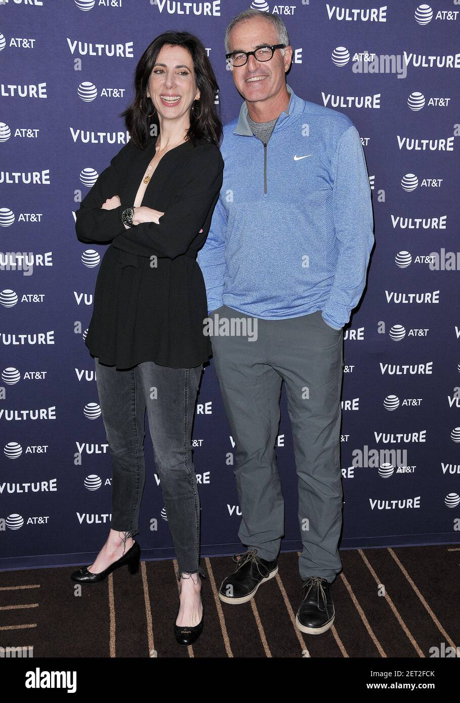(L-R) Aline Brosh McKenna and David Frankel at the 2018 Vulture ...