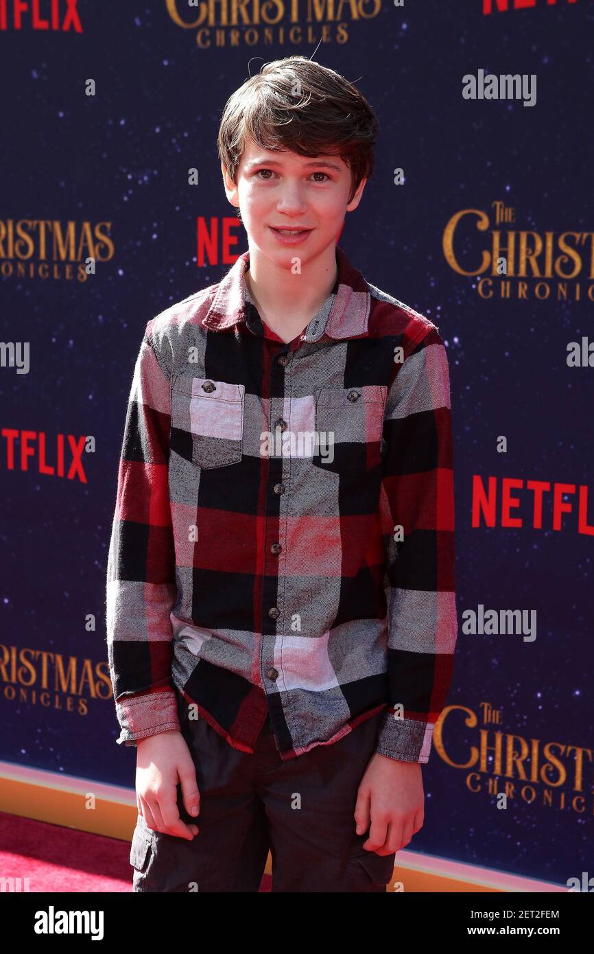 Gabriel Bateman attends the Los Angeles Premiere 'The Christmas ...