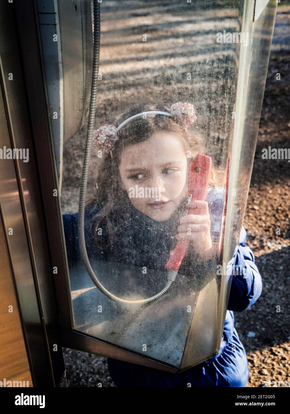 People children girl telephone receiver hi-res stock photography and ...