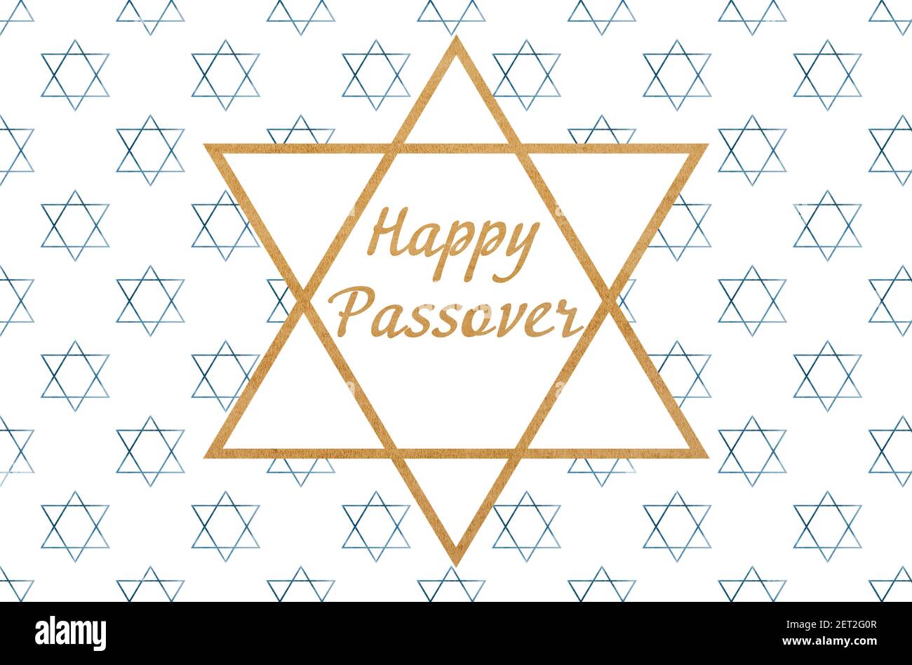 Painted Star of David. Preparing for the holiday. Close-up, no people ...