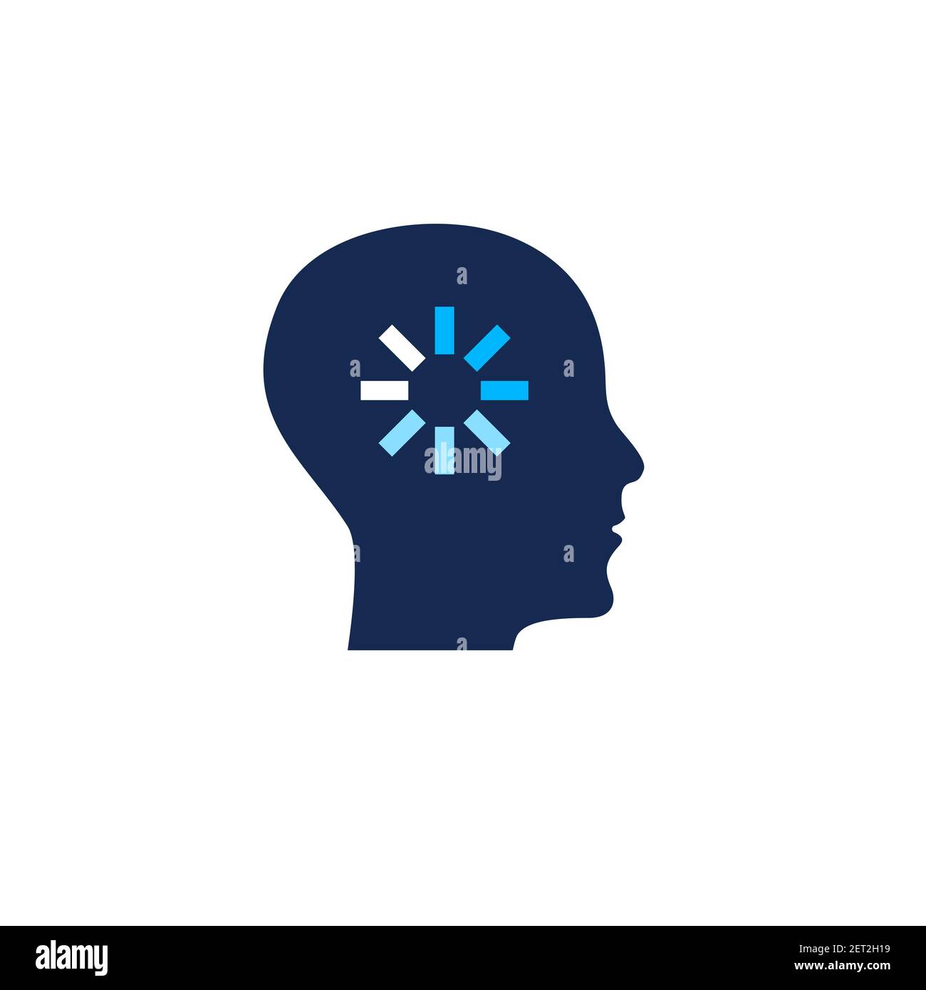 Brain activity icon with download. Vector illustration Stock Vector ...