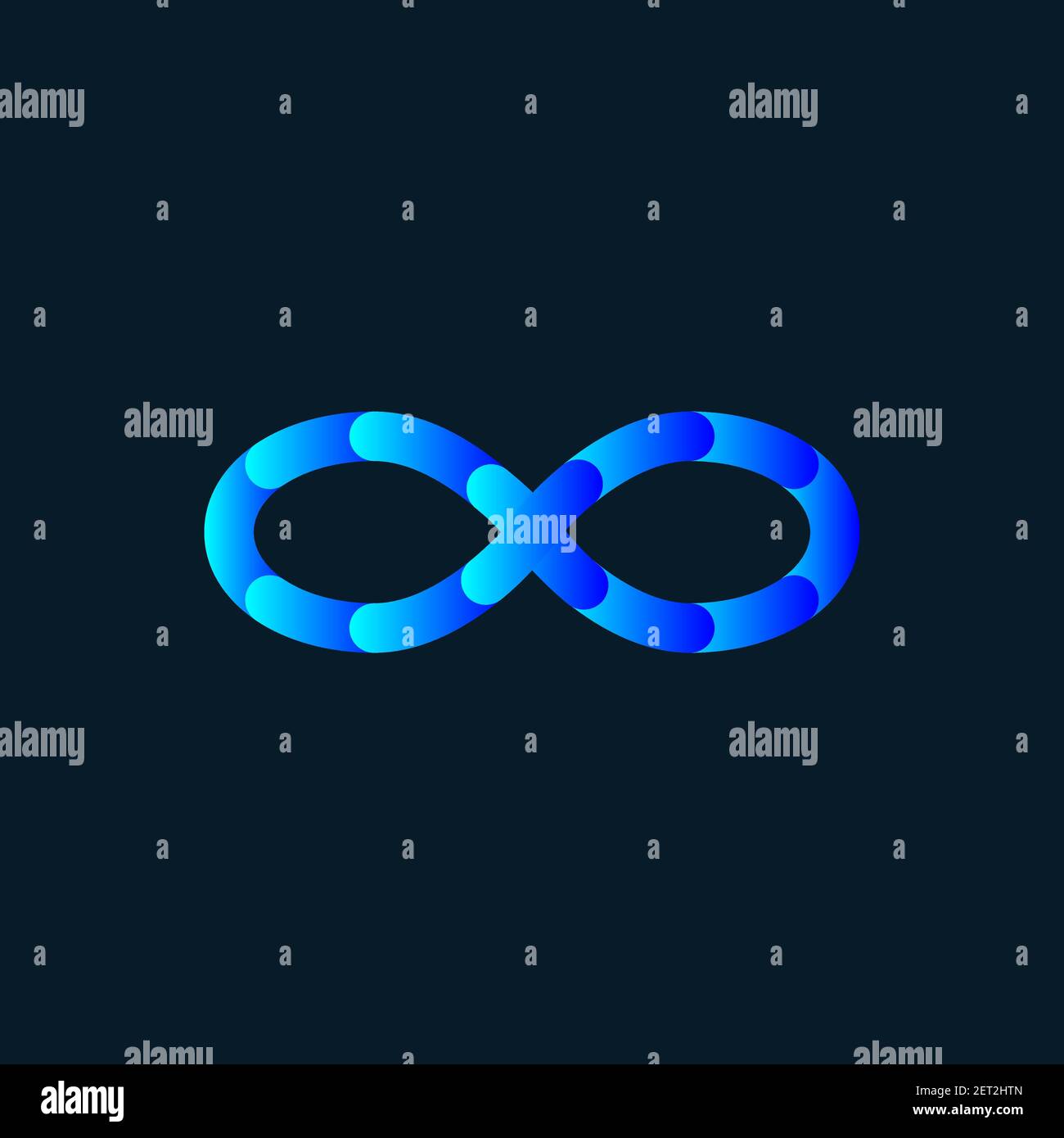 Blue Infinity Sign Clip Art