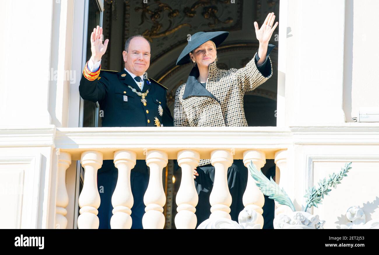 Prince Albert II of Monaco and Princess Charlene of Monaco during the ...