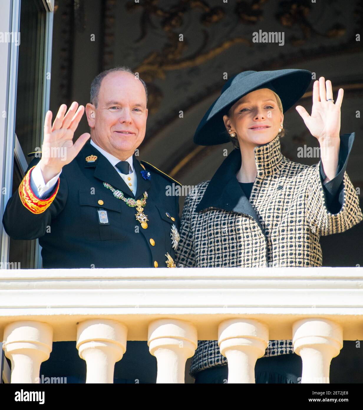 Prince Albert II of Monaco and Princess Charlene of Monaco during the ...