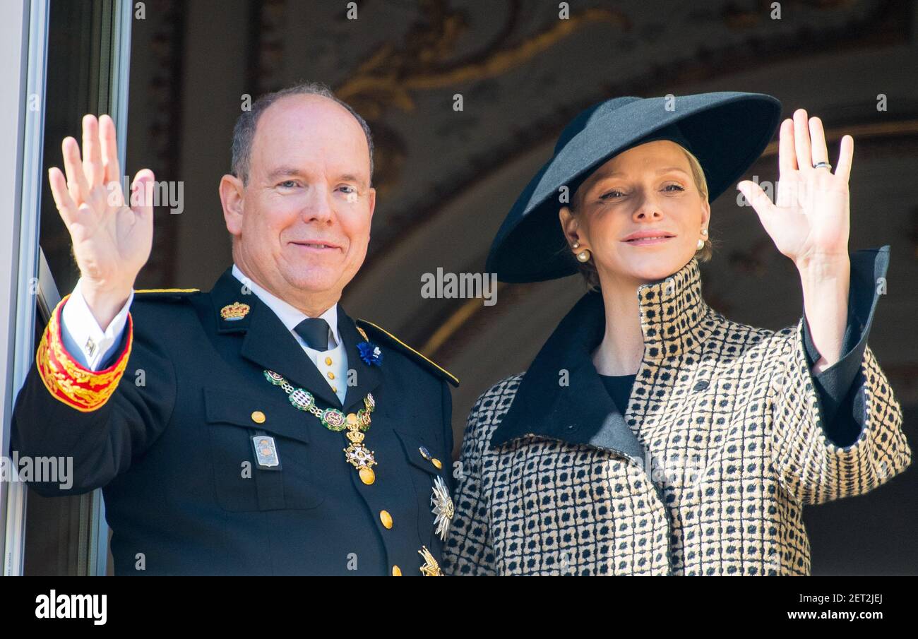 Prince Albert II of Monaco and Princess Charlene of Monaco during the ...