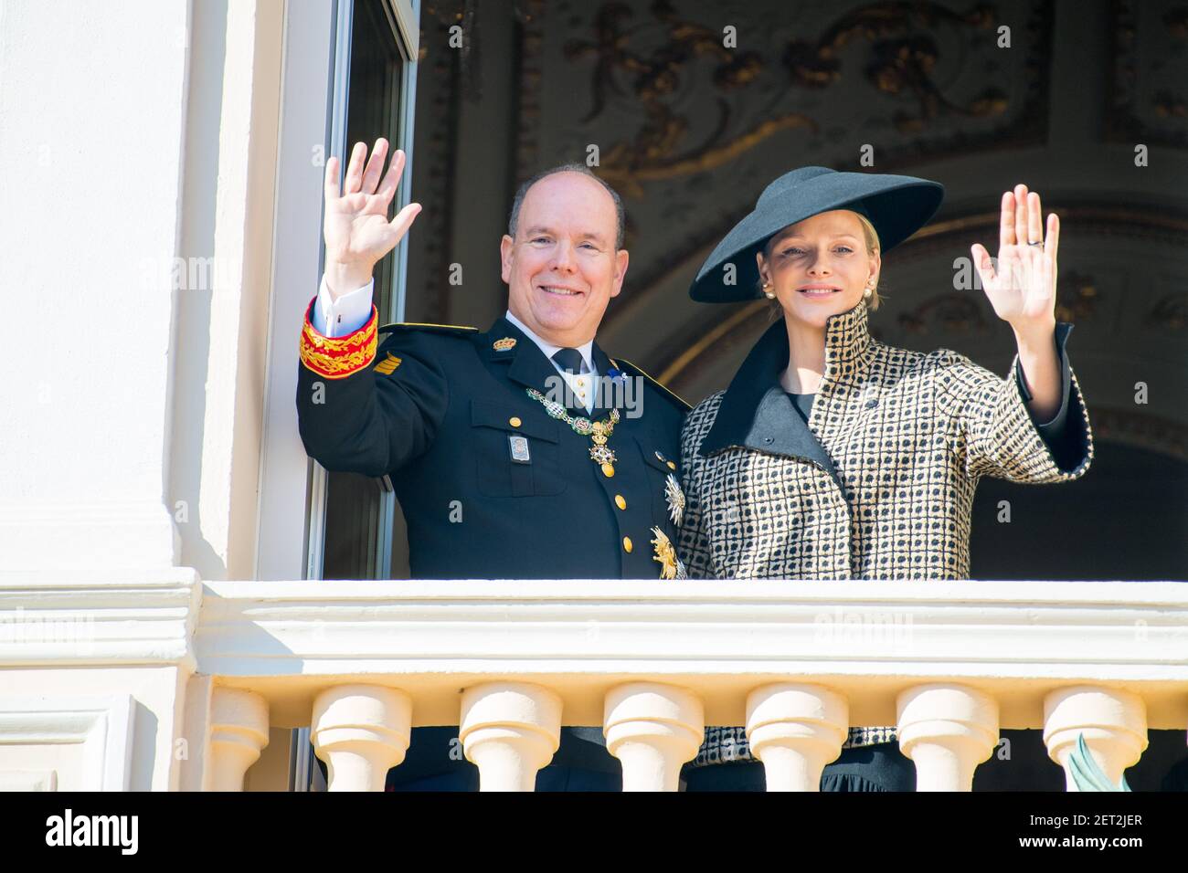 Prince Albert II of Monaco and Princess Charlene of Monaco during the ...