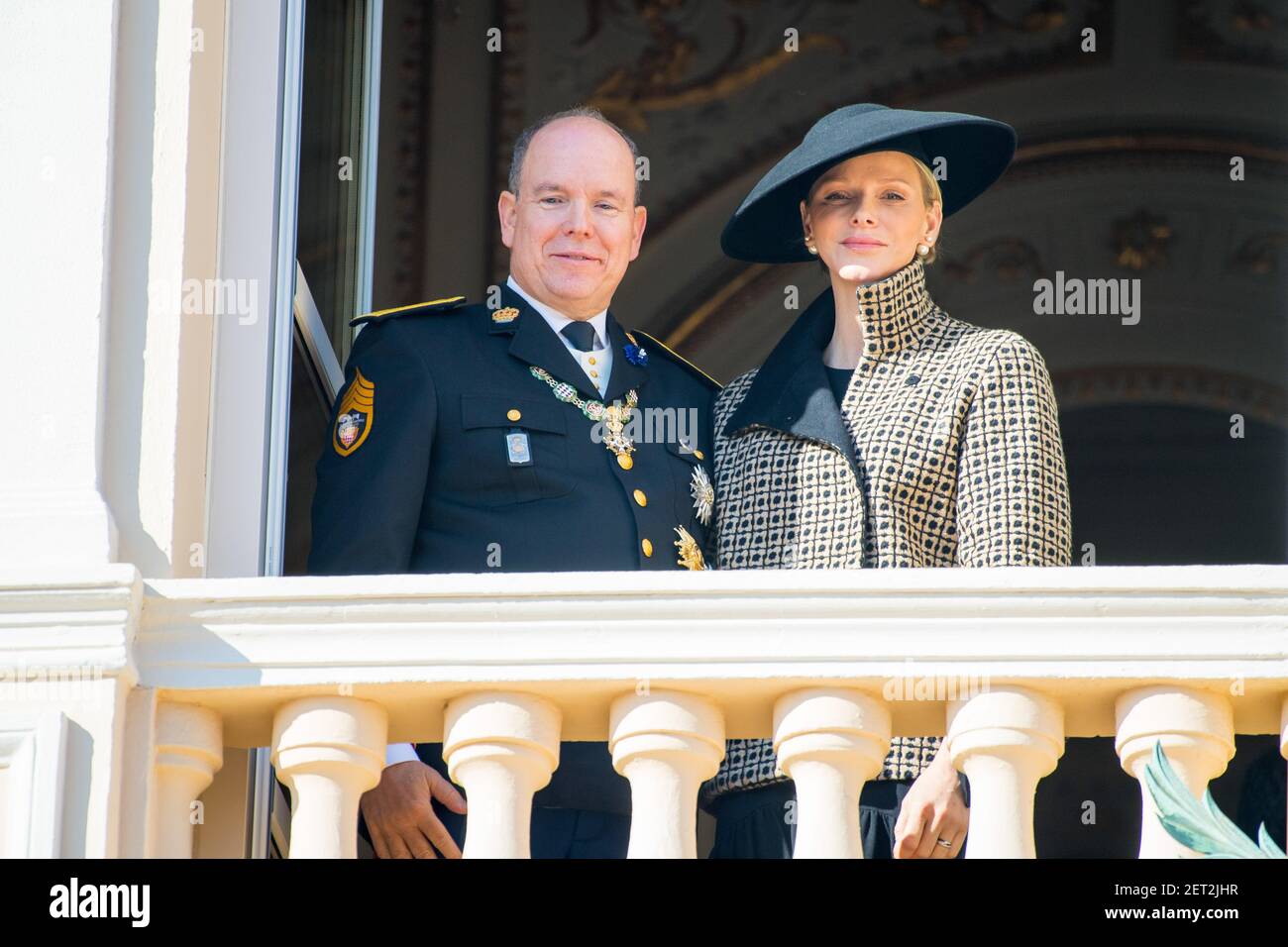 Prince Albert II of Monaco and Princess Charlene of Monaco during the ...