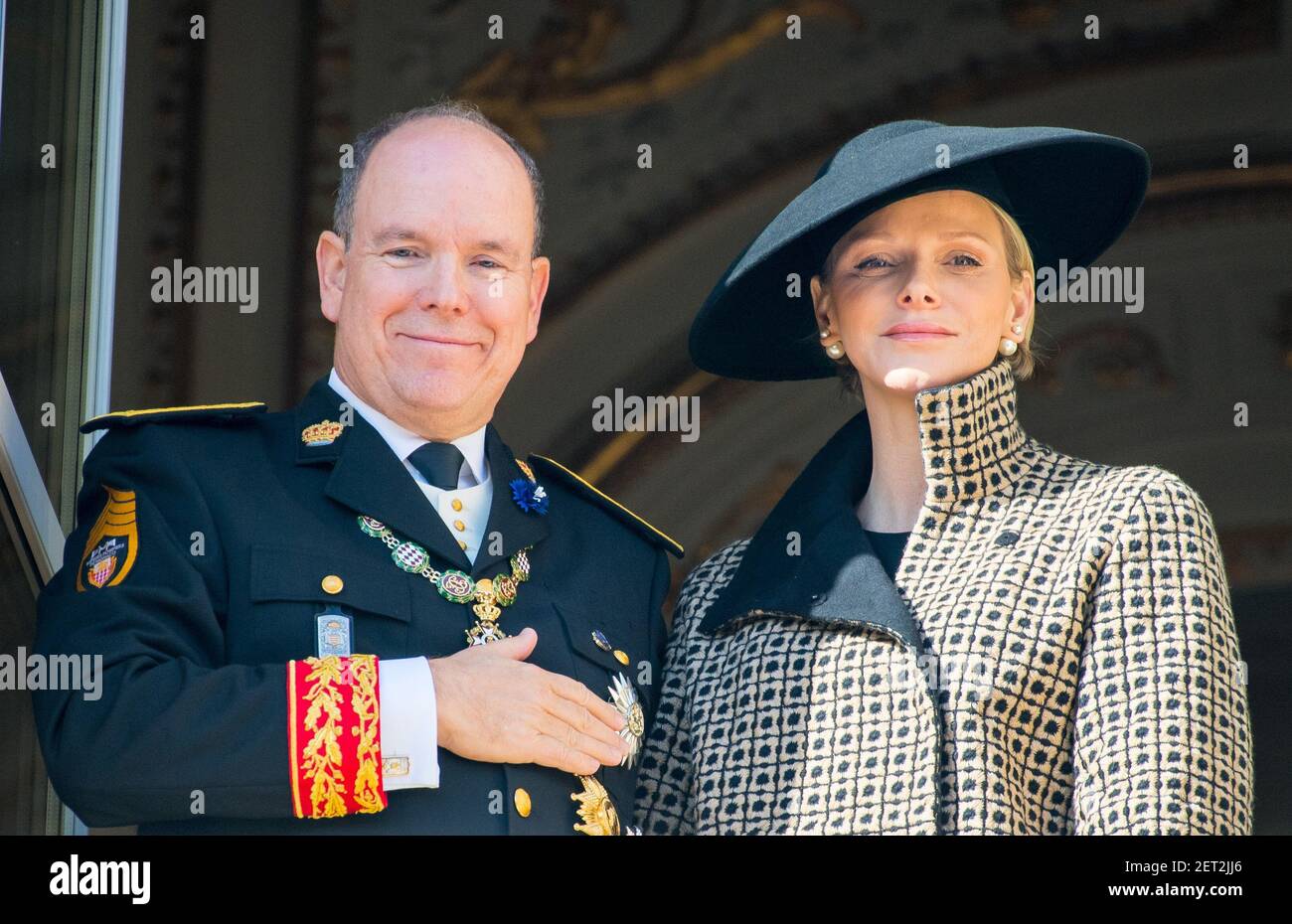 Prince Albert II of Monaco and Princess Charlene of Monaco during the ...