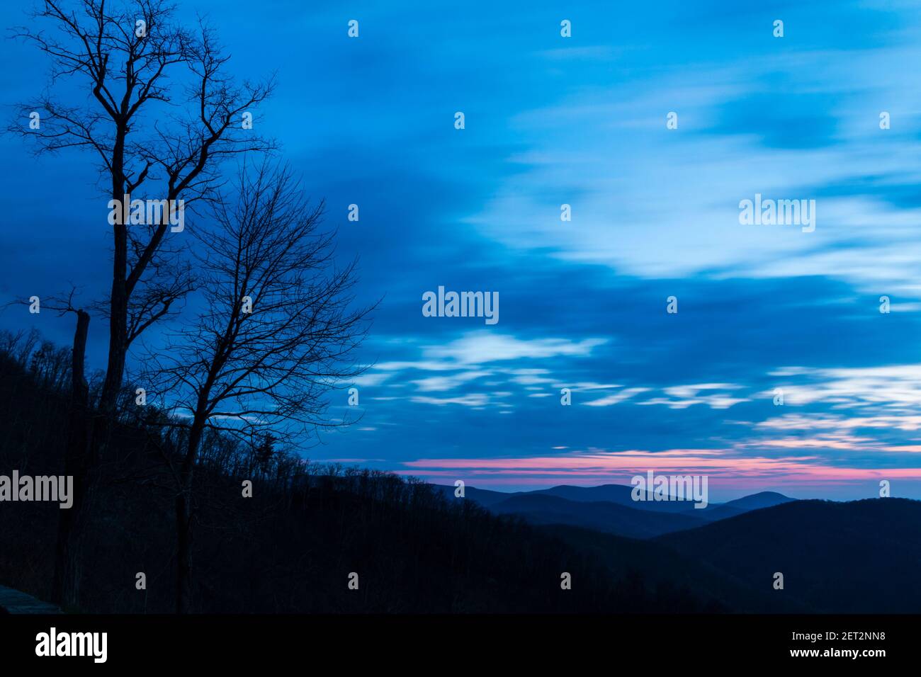 dramatic spring photo of Shenandoah National Park in Virginia Stock ...