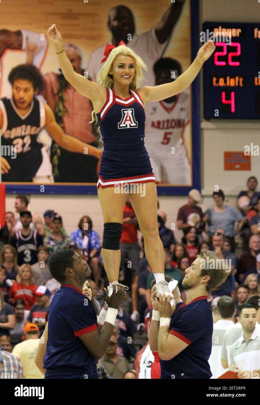 November 17, 2018 - Arizona cheerleaders perform during a Maui ...