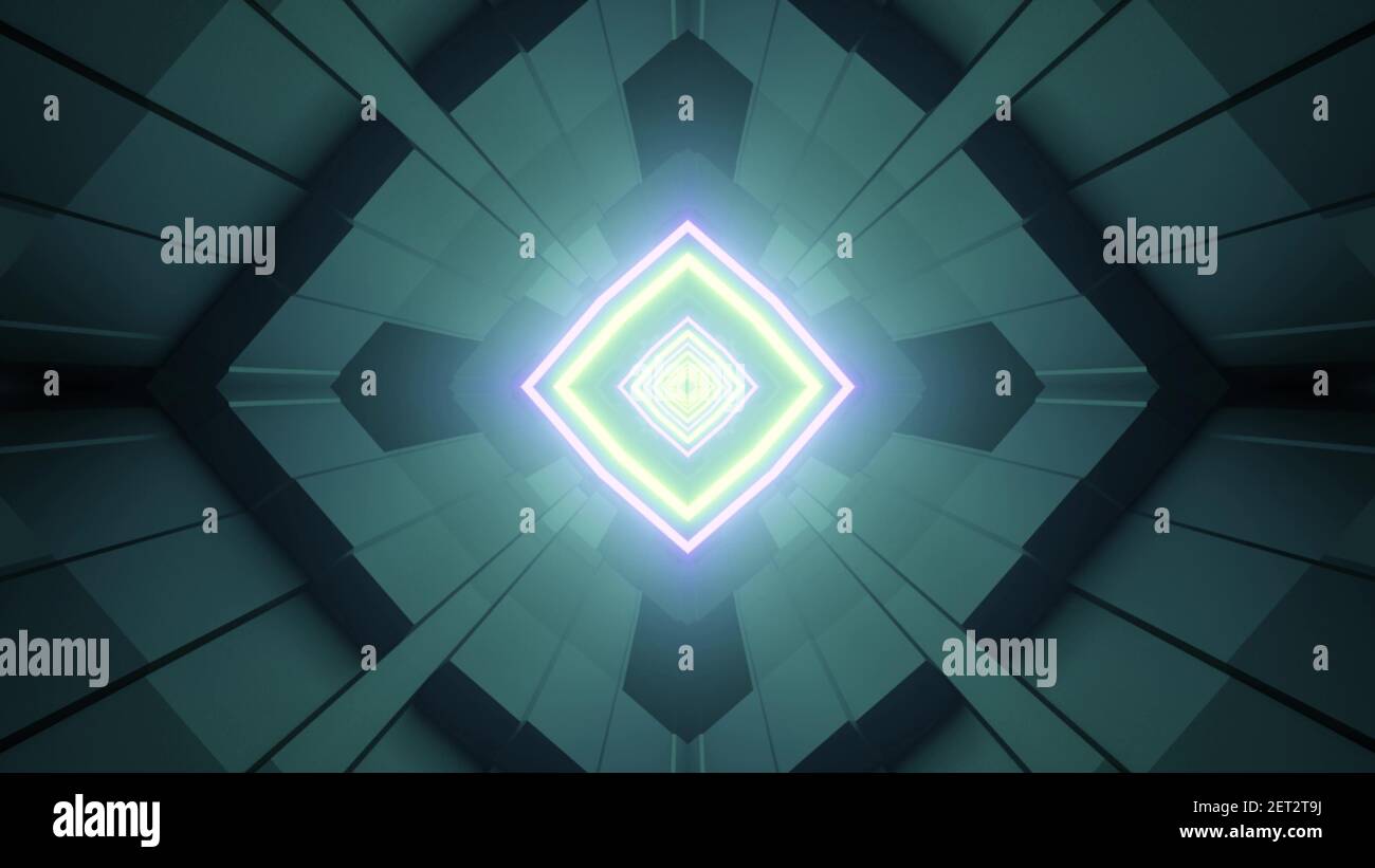 A neon futuristic diamond shape pattern background Stock Photo - Alamy