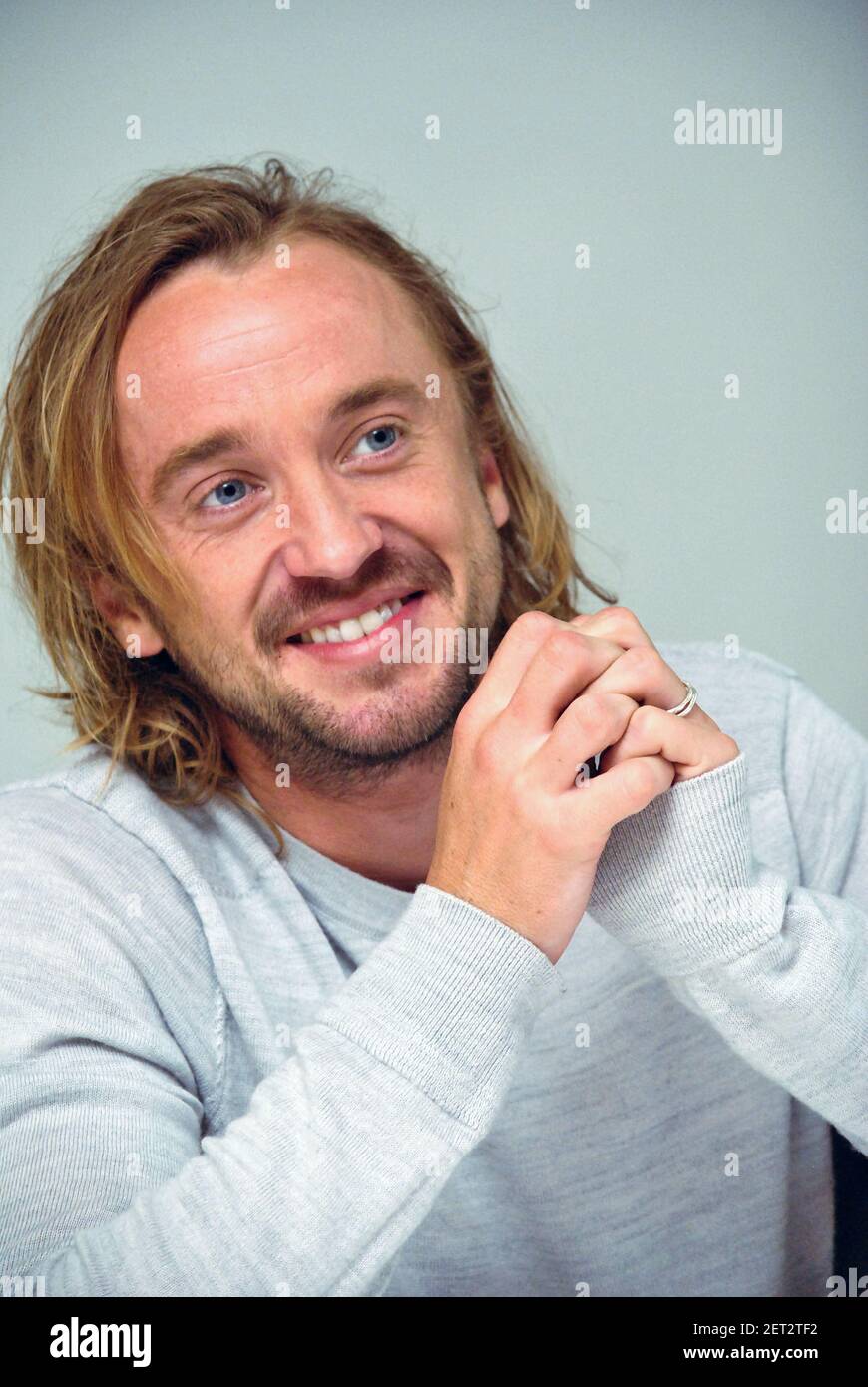 Tom Felton at the Hollywood Foreign Press Association press conference ...