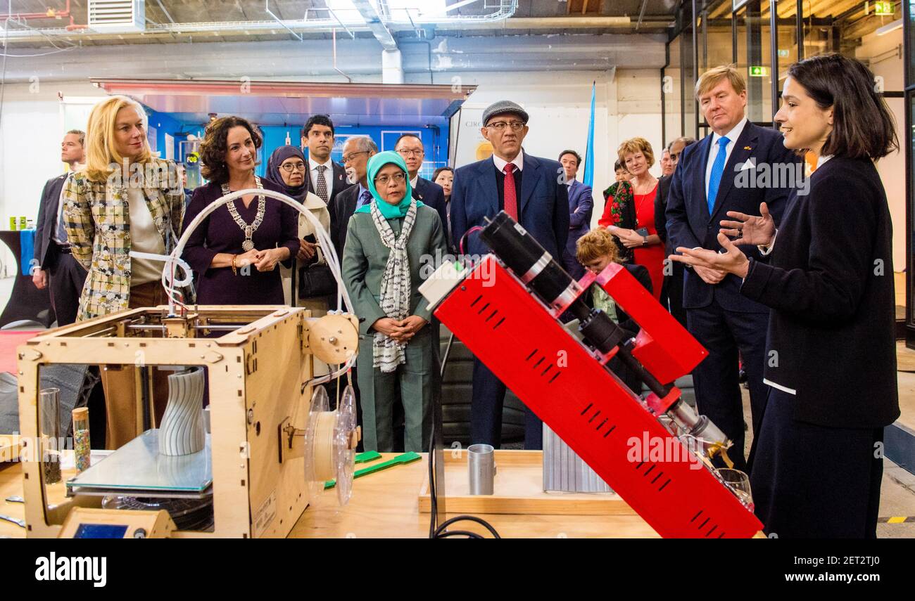 King Willem Alexander and Famke Halsema with The President of Singapore ...