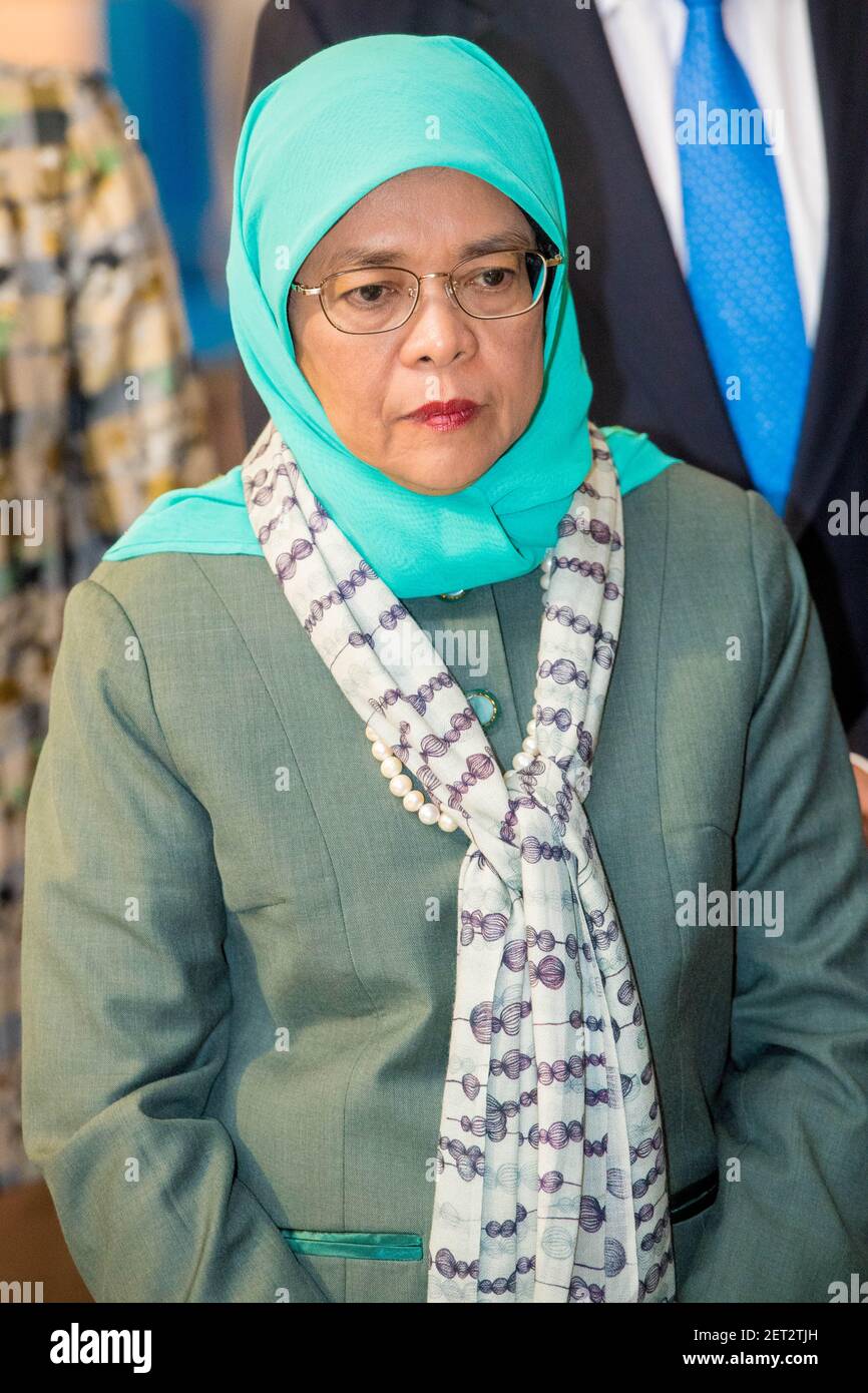 The President of Singapore, Halimah Yacob during the State visit from ...
