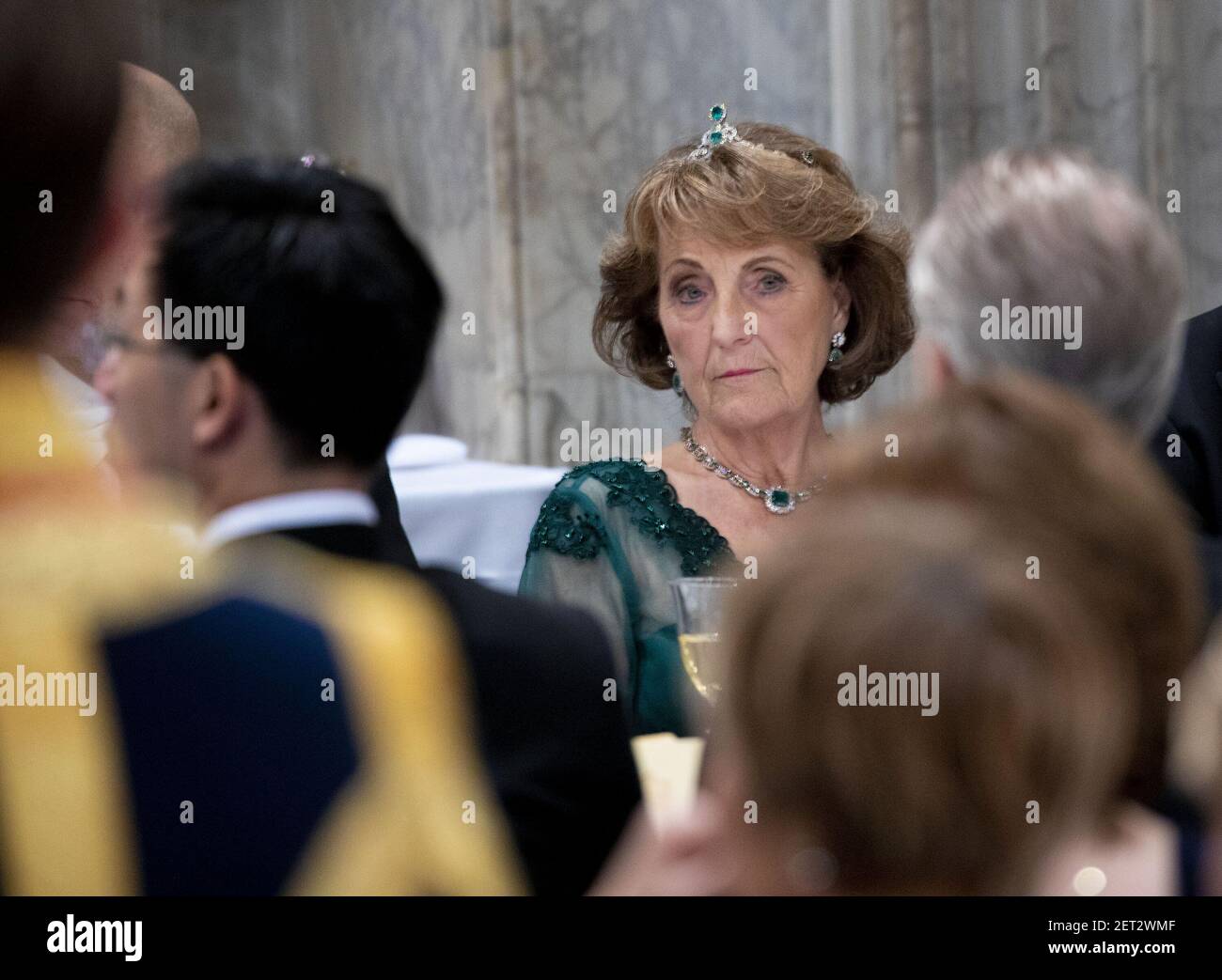 Princess Margriet of the Netherlands in the Royal Palace prior to the ...