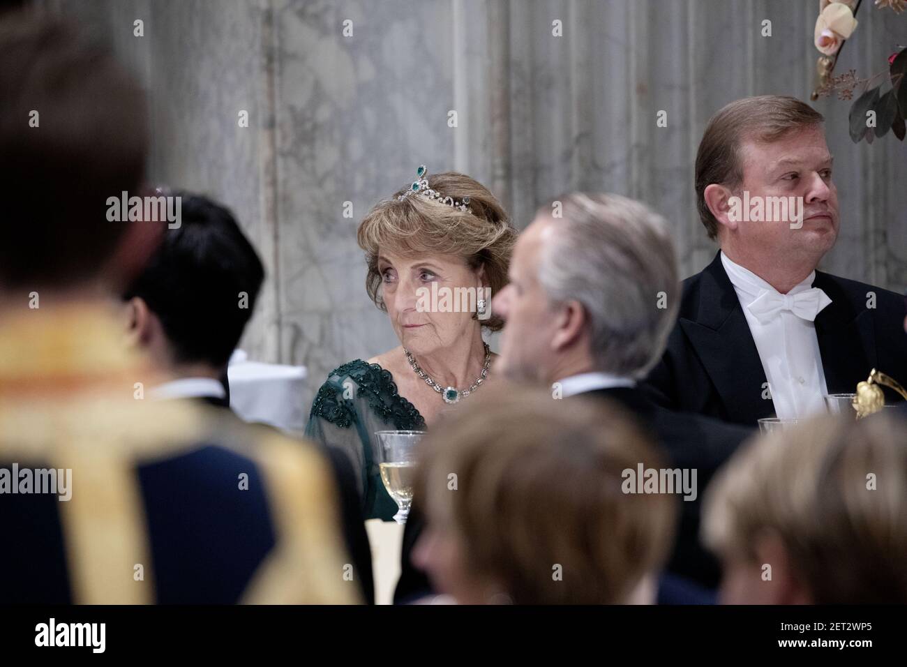Princess Margriet of the Netherlands in the Royal Palace prior to the ...