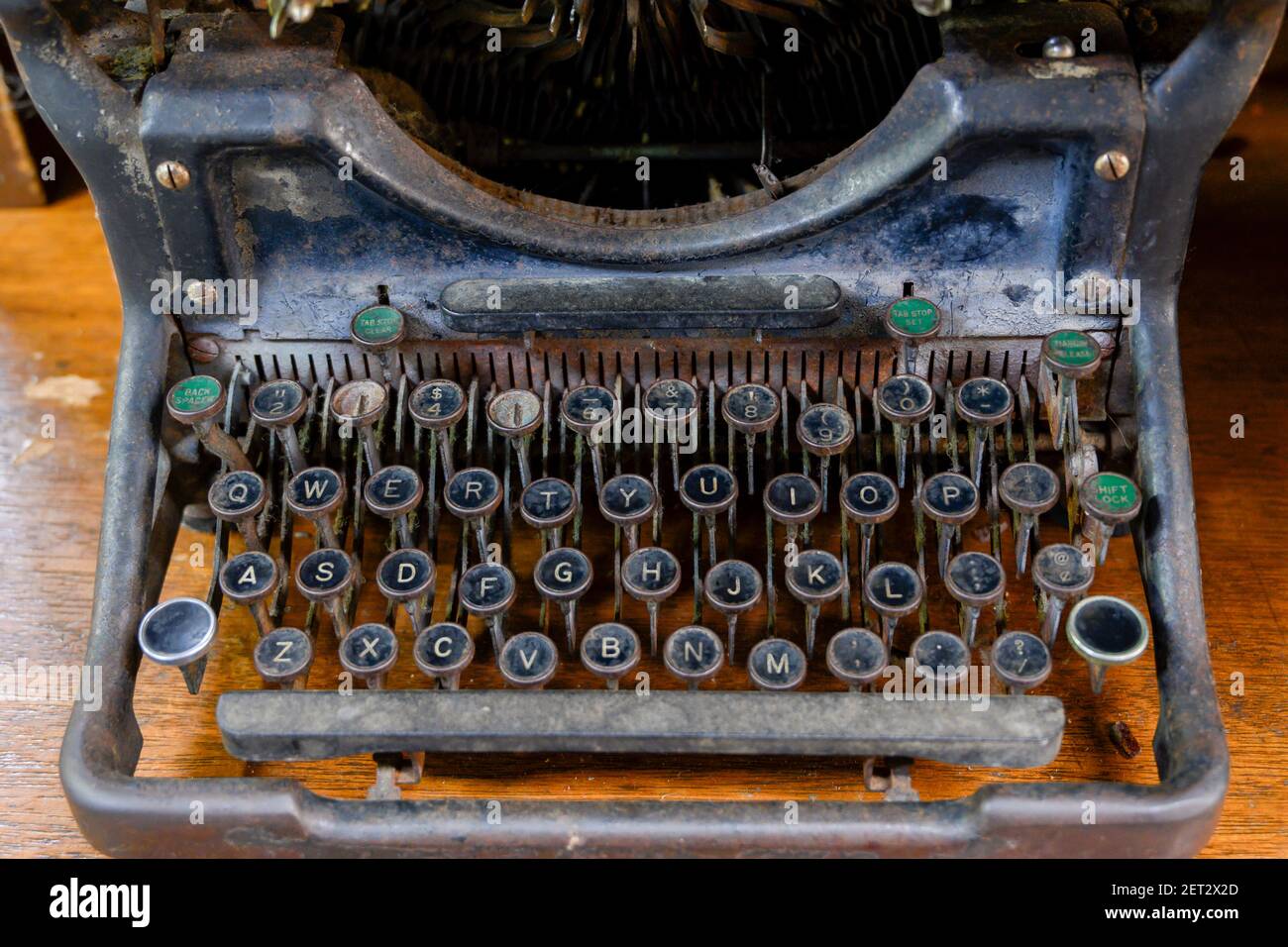 Close-up of an antique typewriter, Queensland, Australia Stock Photo ...
