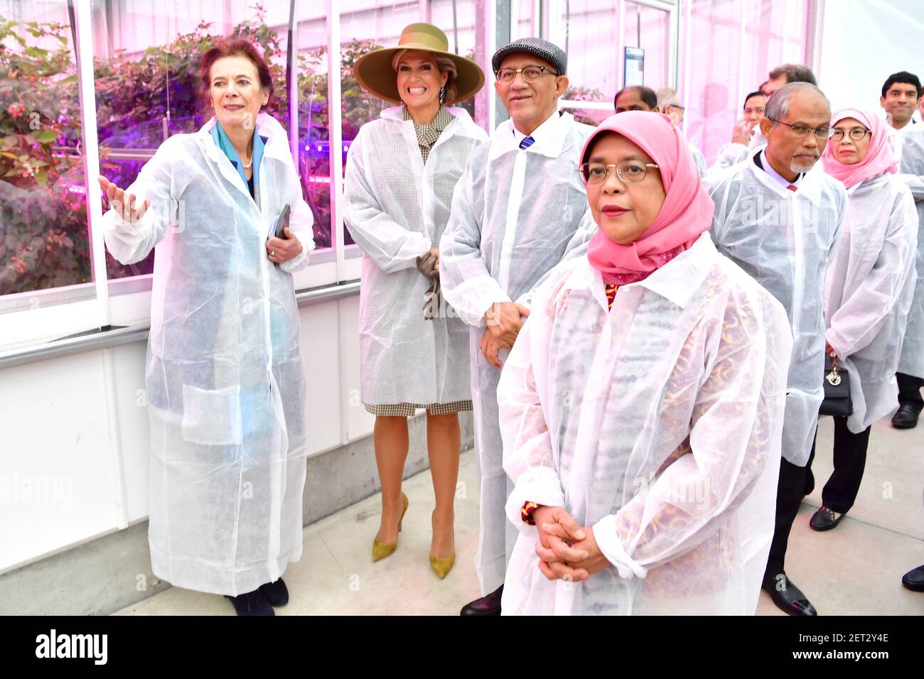 Queen Maxima with The President of Singapore, Halimah Yacob and her ...