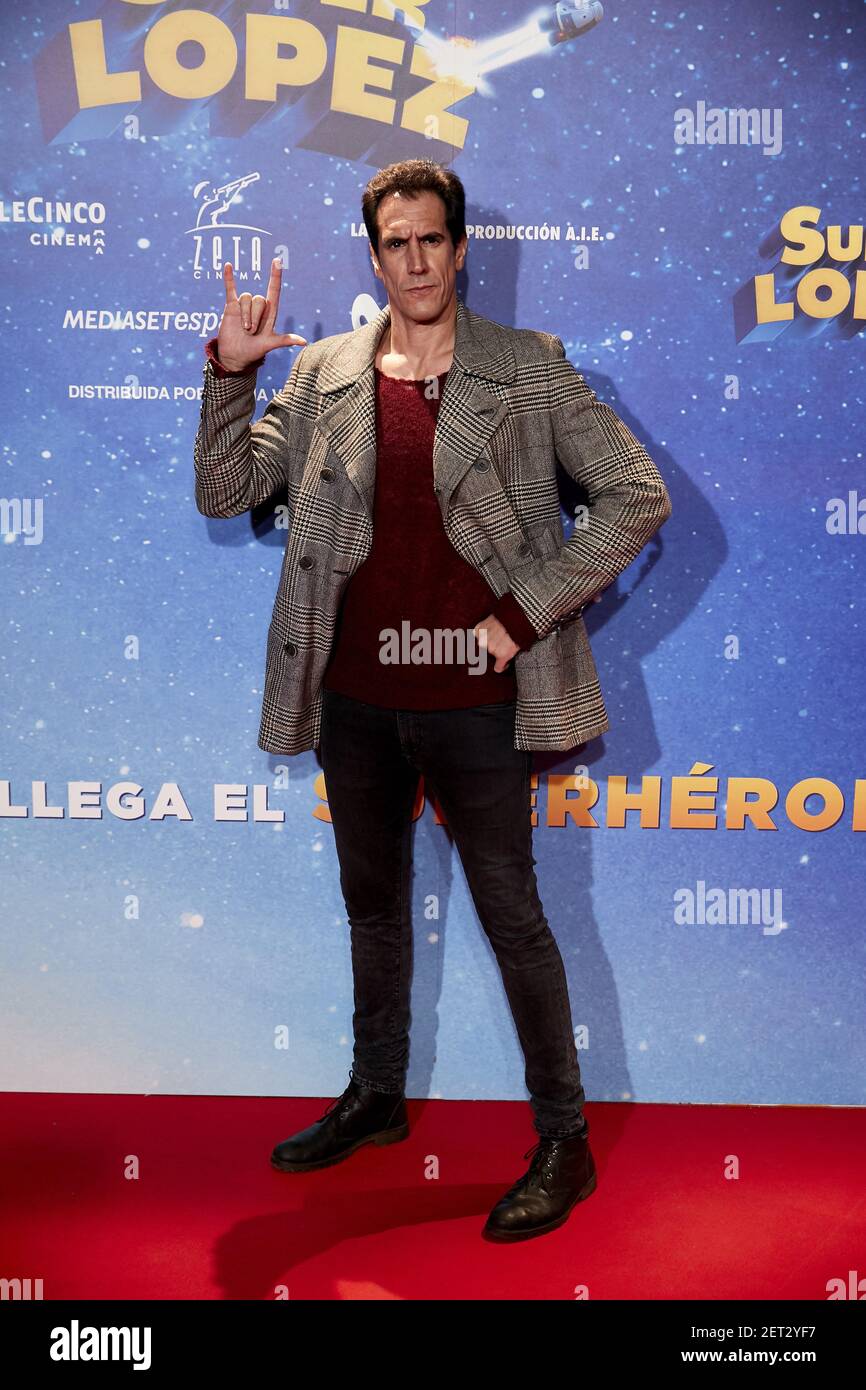 Rodrigo Poison attends to Super Lopez premiere at Capitol cinema in ...