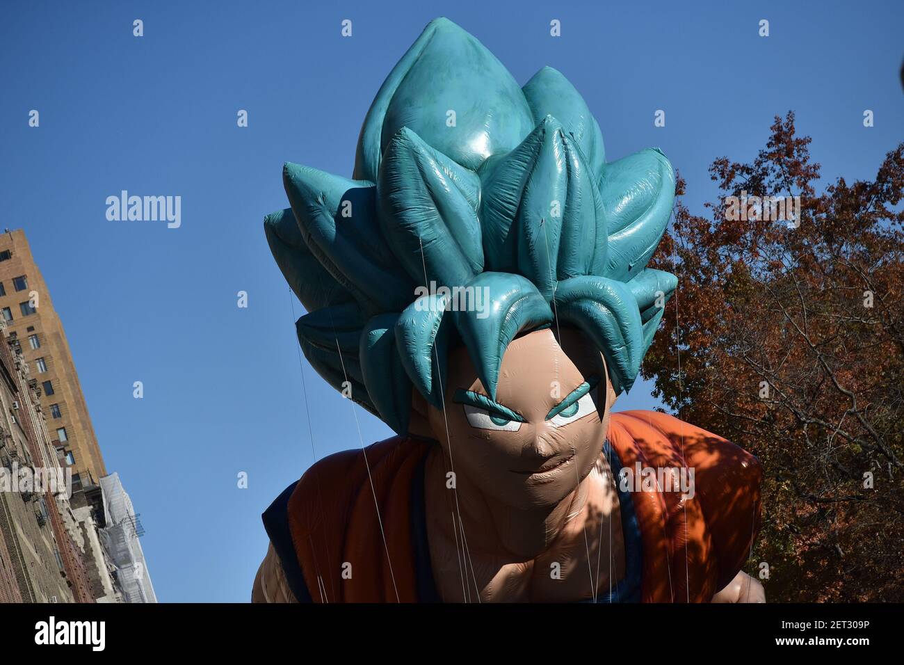 Goku floats down Central Park West during the 92nd Annual Macy's ...