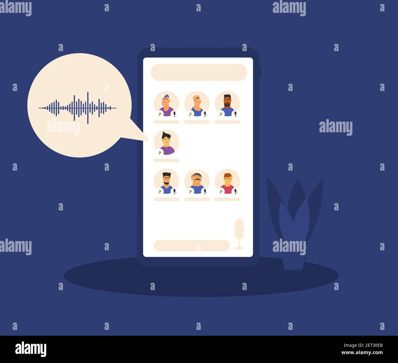 Clubhouse chat app Stock Vector Images - Alamy