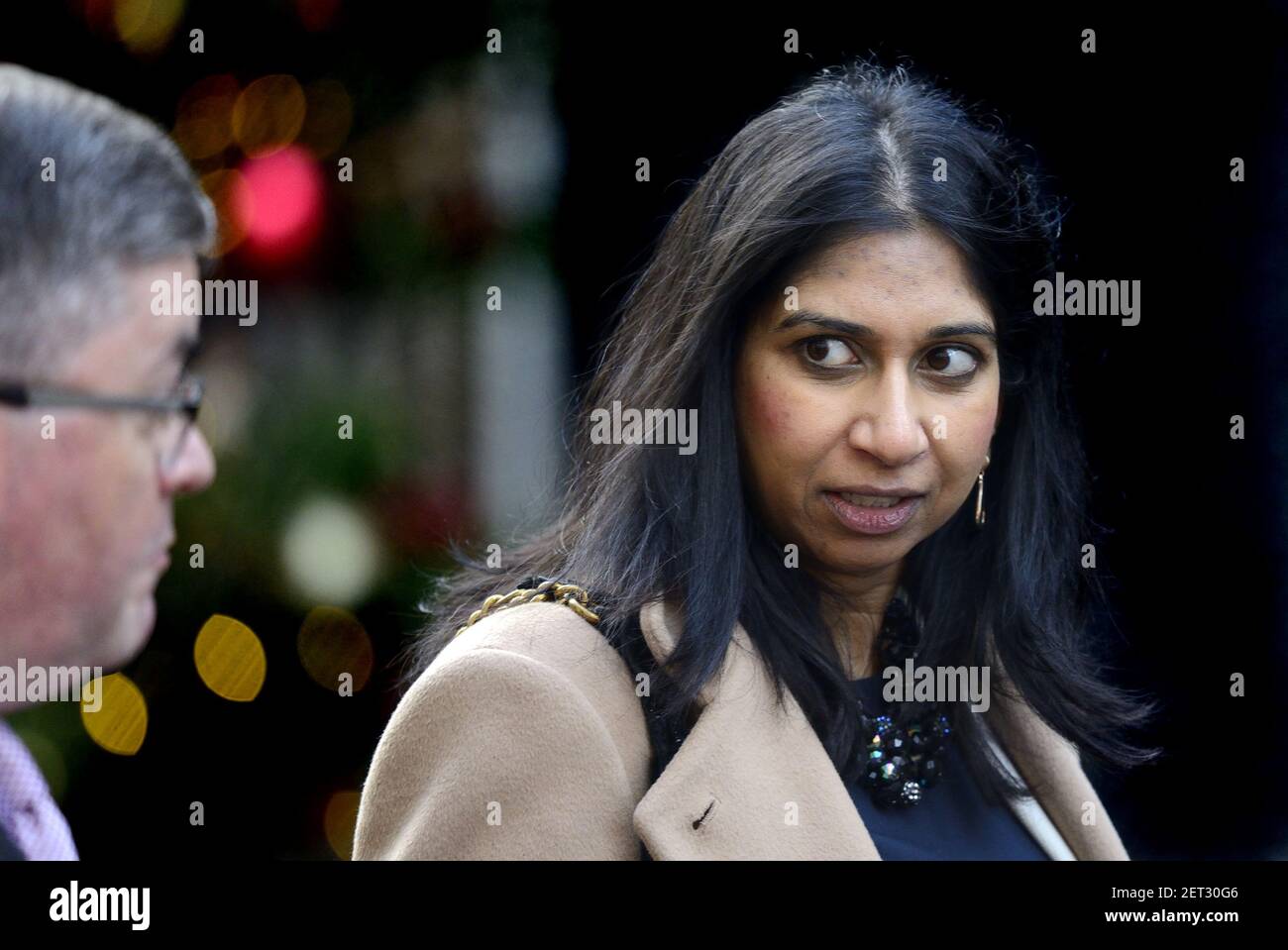 Suella Braverman QC MP (Attorney General) talking to Robert Buckland in ...