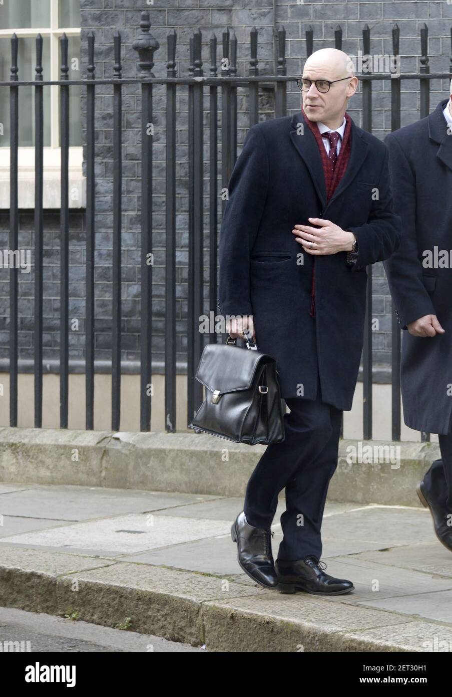 Simon McCrossan (Barrister) in Downing Street, London, Feb 2020 Stock ...