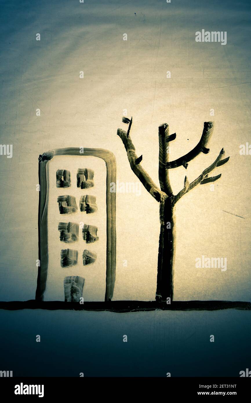 Nature vs human architecture hi-res stock photography and images - Alamy