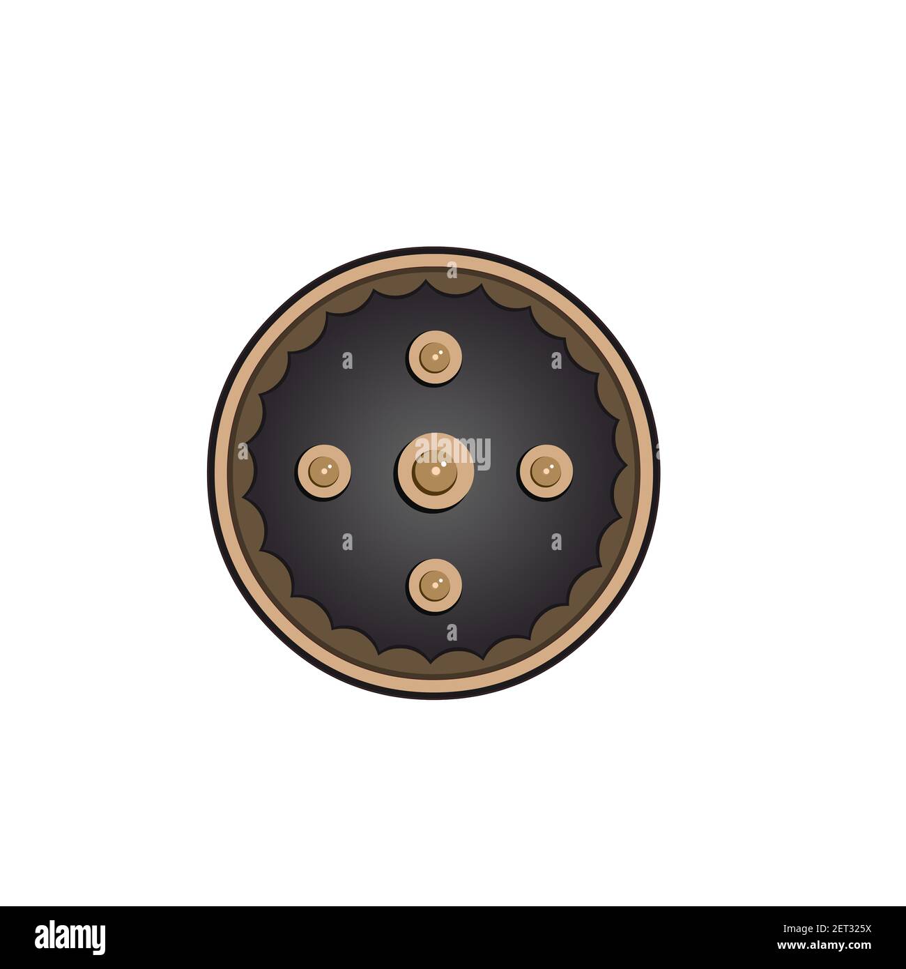 An Indian style weapon, Shield Stock Photo - Alamy