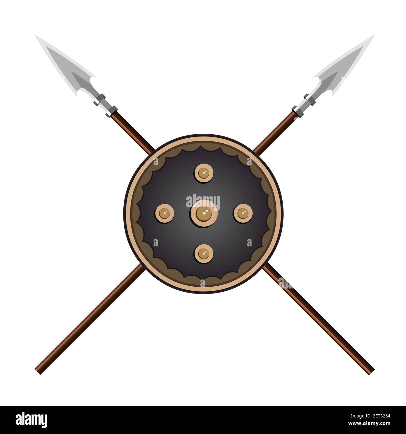 Indian warrior shield hi-res stock photography and images - Alamy