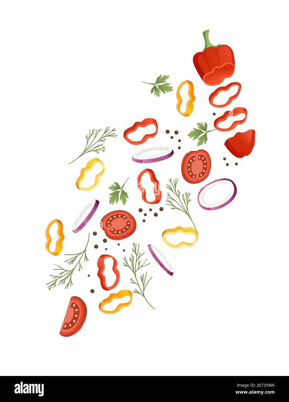 Cutting chopped Stock Vector Images - Alamy